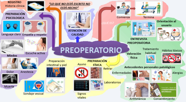 Unidad II Mapa Mental Preoperatorio Andres Perez | PDF