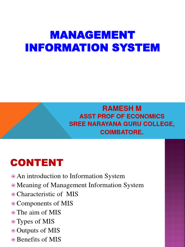 MIS UNIT 1 | PDF | Management Information System | Decision Support System