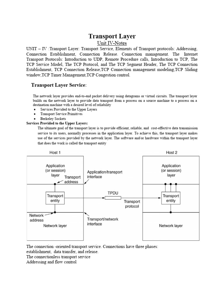 Unit 4 | PDF | Transmission Control Protocol | Ip Address