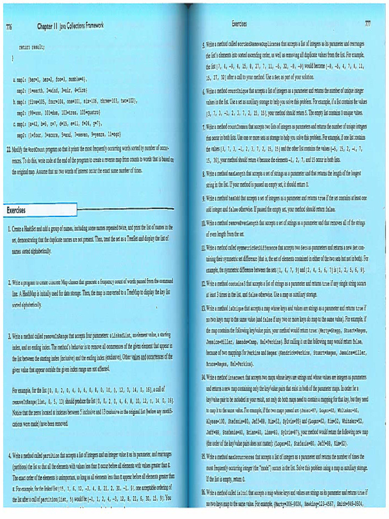 Utf-8''exercises List-Set-Map | PDF