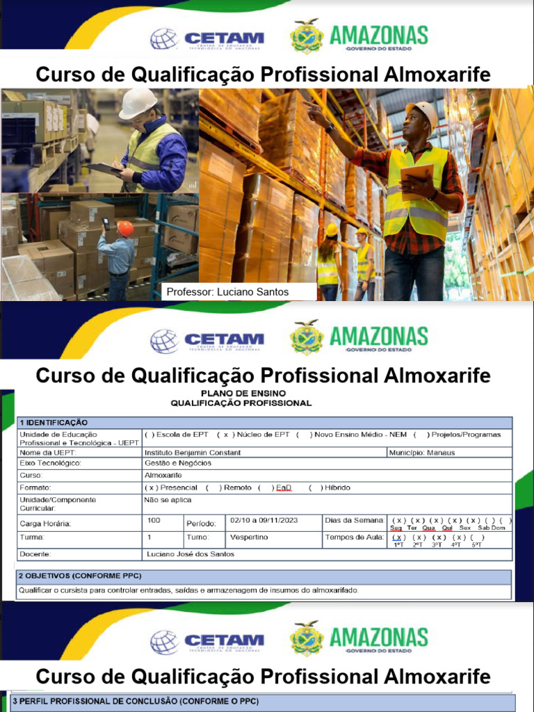 Apostila Do Curso de Almoxarife Cetam 100 Horas | PDF | Logística | Desenvolvimento profissional