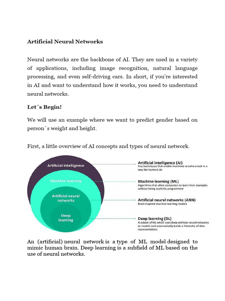 Artificial Neural Networks | PDF