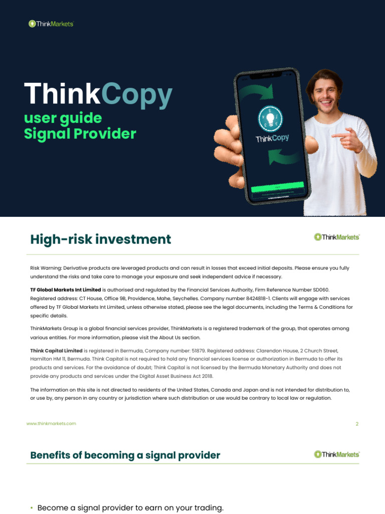 ThinkCopy - User Guide Signal Provider EN | PDF | Mobile App | Business