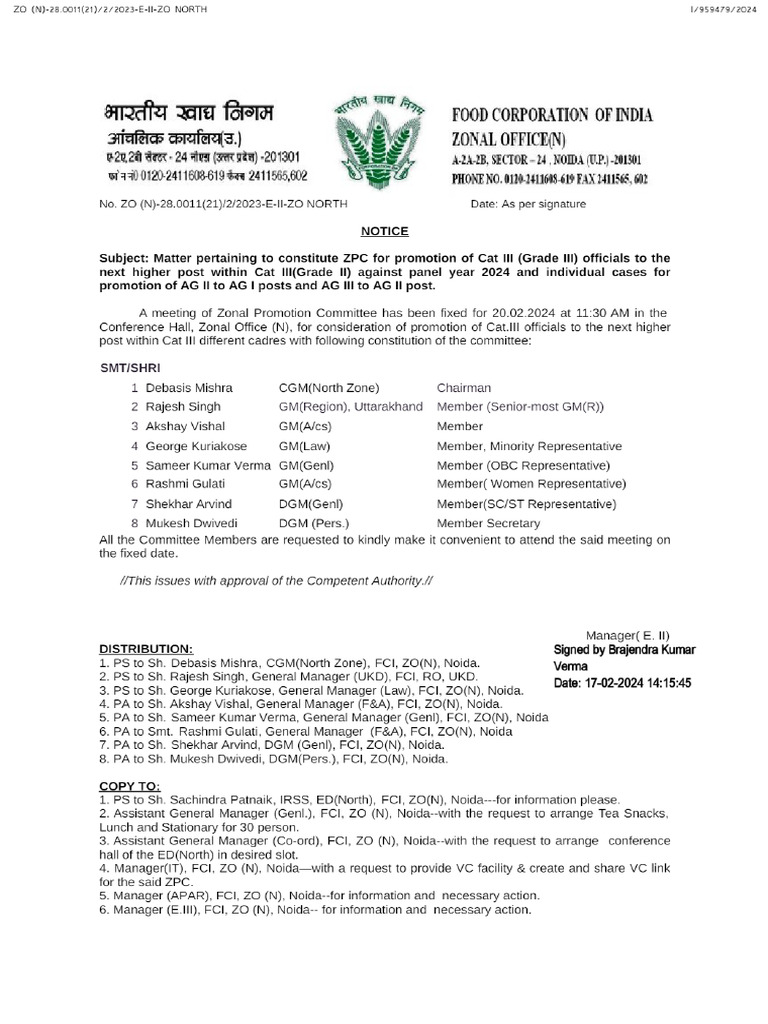 ZPC AG-III To AG-II | PDF