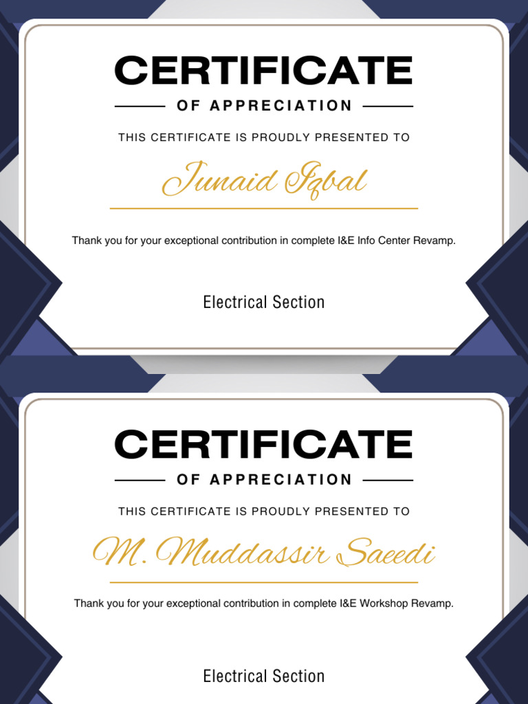 Certificates To Be Printed | PDF
