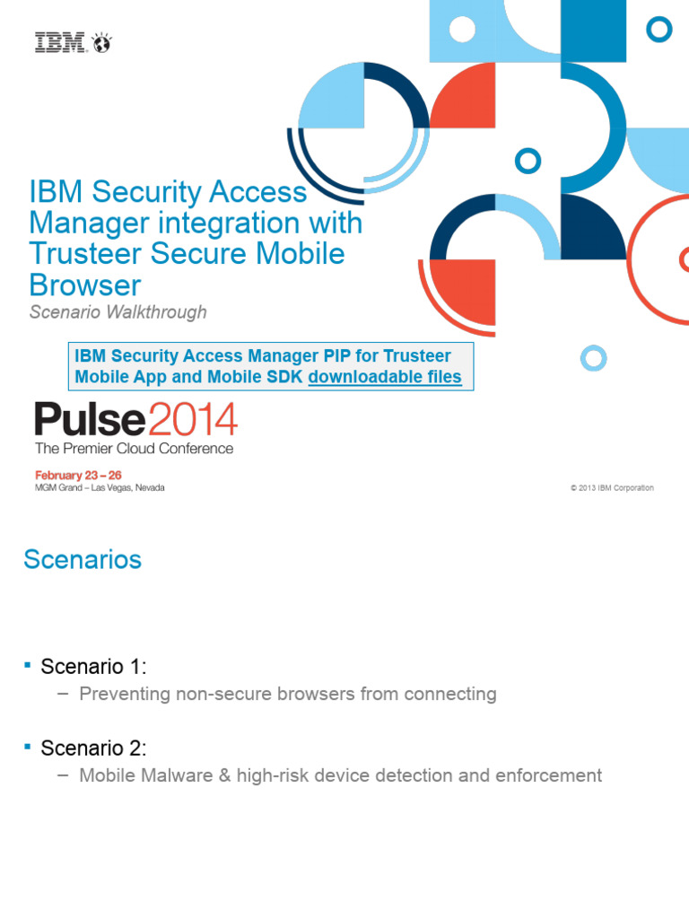 IBM Security Access Manager For Mobile Integration With Trusteer Secure Mobile Browser | PDF ...