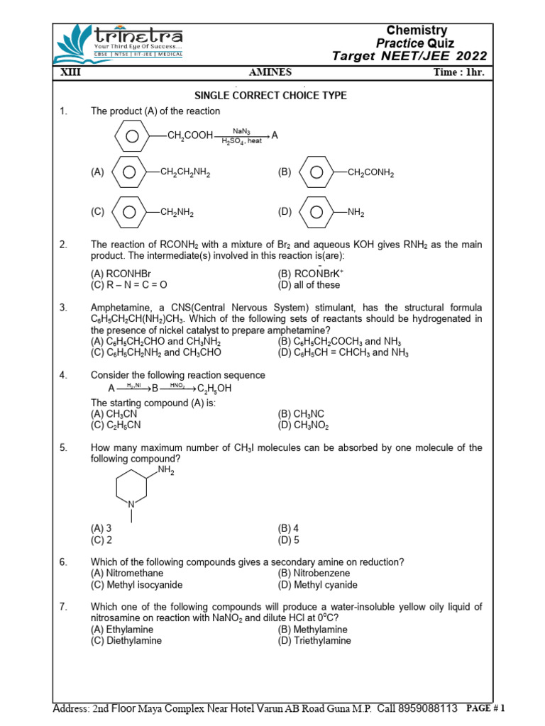 Amines Pdf Amine Methyl Group