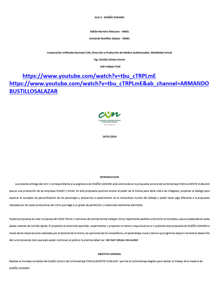 Tercera Entrega - Aca 3 | PDF | Diseño