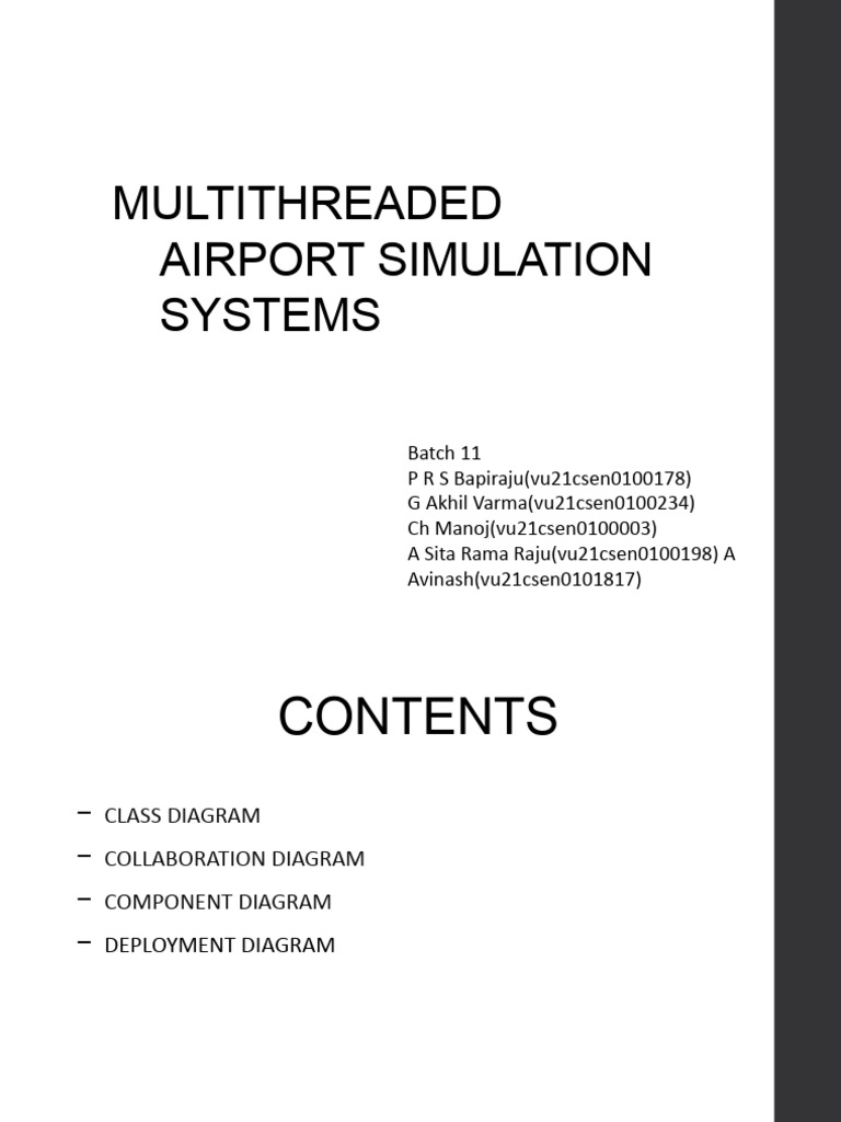 Multithreaded Airport Simulation Systems | PDF | Computer Science | Computing