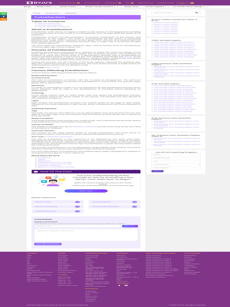 What Is Putrefaction - Process of Putrefaction and Factors Affecting It ...