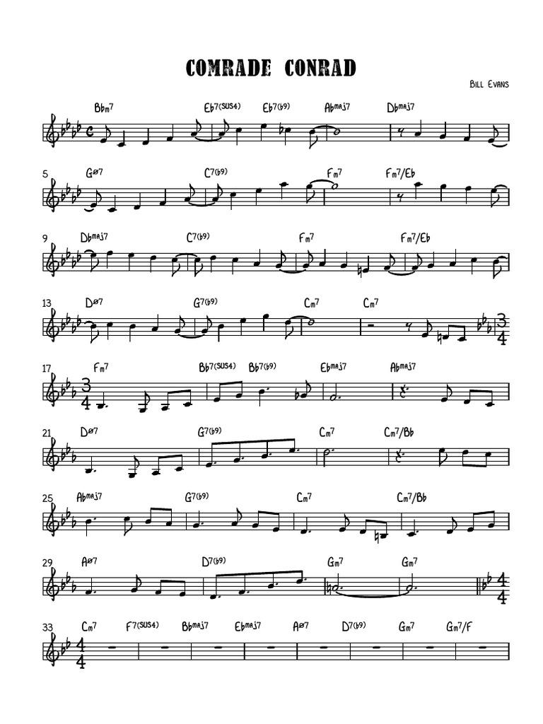 Comrade Conrad - Full Score | PDF