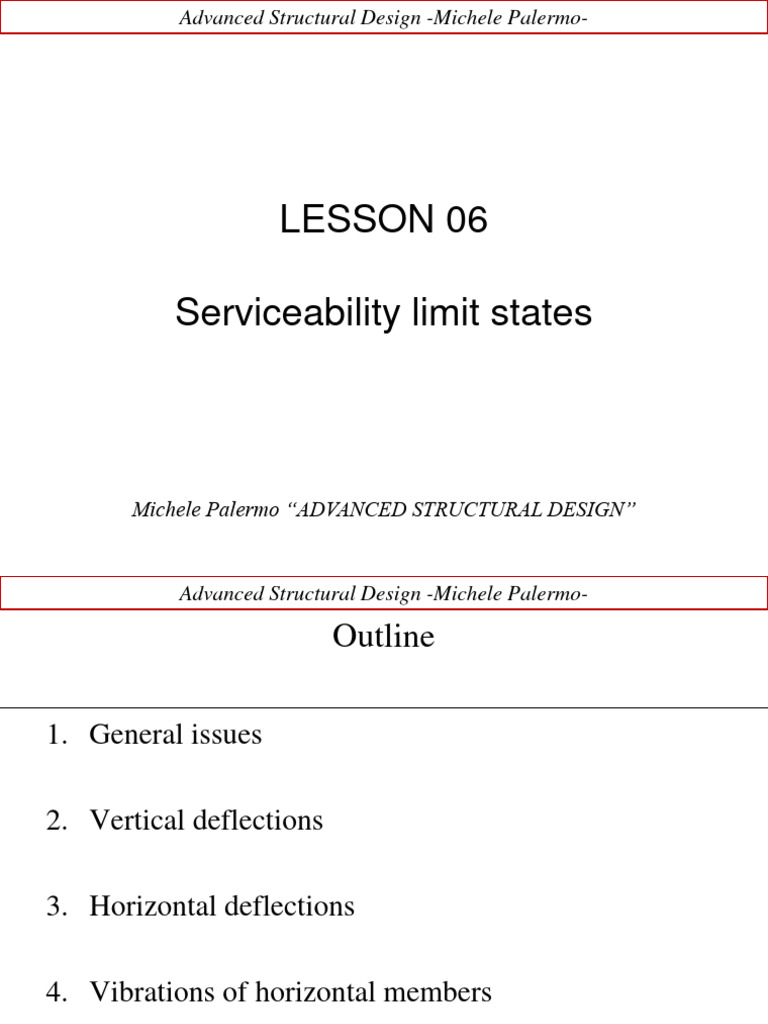 Serviceability Limit States Guide | PDF | Beam (Structure) | Hertz