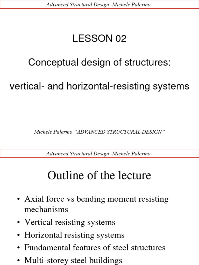 ASD lesson02_Conceptual design of structures | PDF | Truss | Beam ...