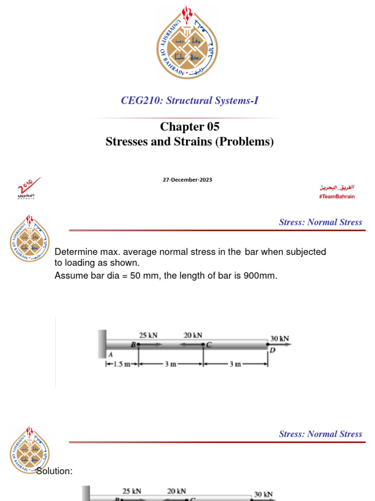 Lecture 16 - CH5 | PDF | Stress (Mechanics) | Bending