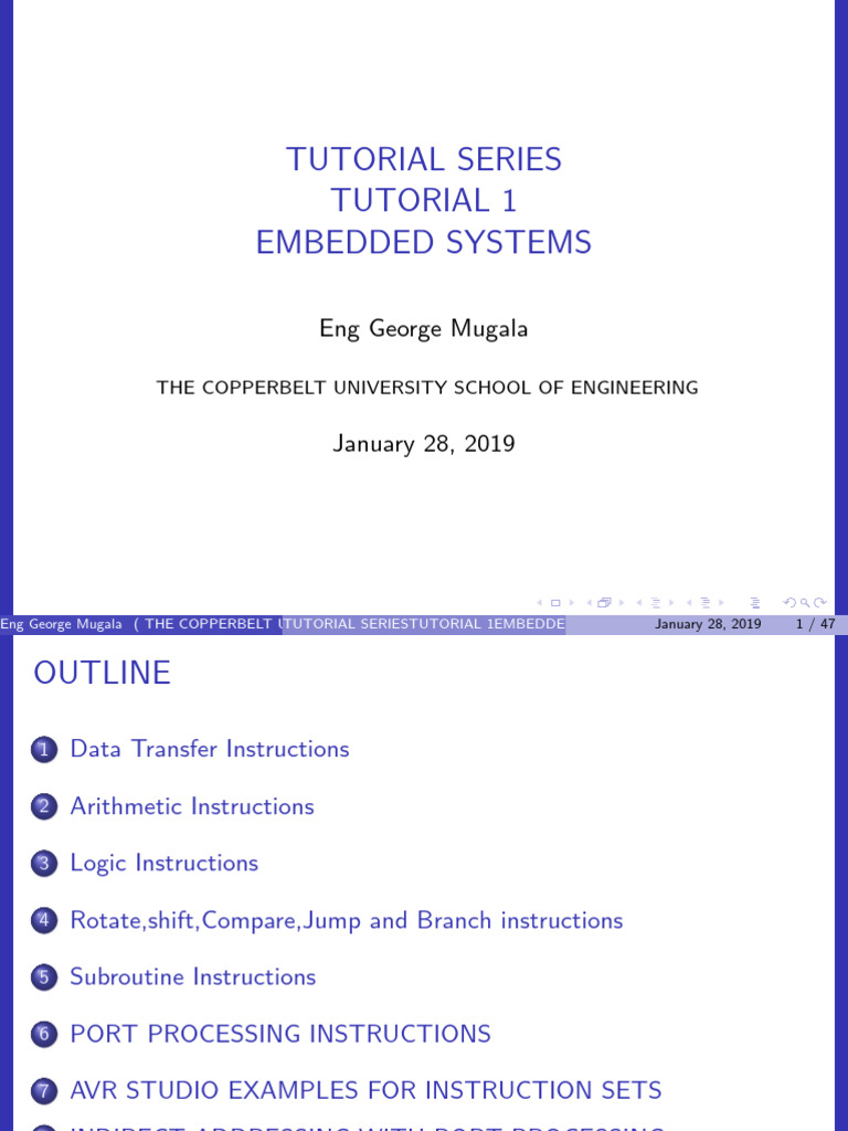 Embedded Systems Tutorial Overview | PDF | Computers | Technology ...