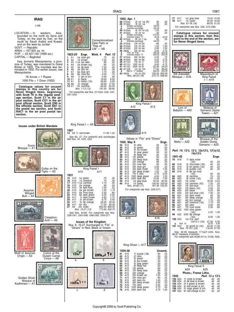 Extracted Pages From Iraq | PDF | Postage Stamp | Philately
