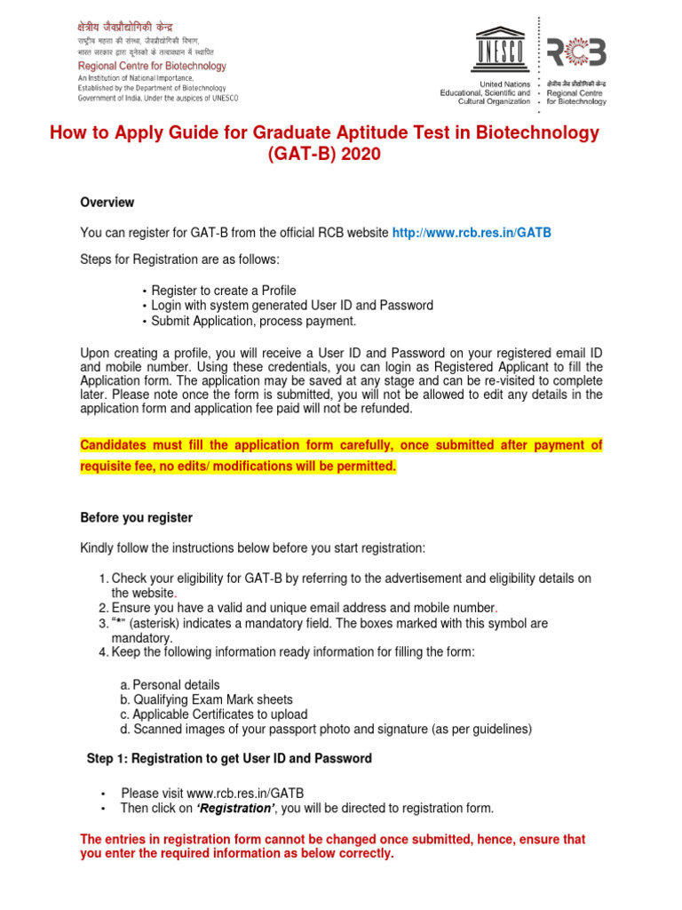 How To Apply Guide GAT B | PDF | Password | Email Address How To Apply Guide GAT B | PDF | Password | Email Address