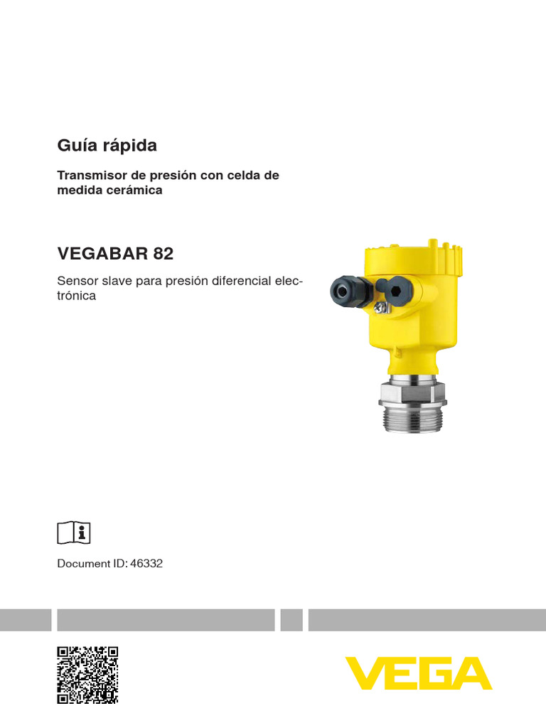 ES Guía Rápida VEGABAR 82 Sensor Esclavo para Presión Diferencial ...