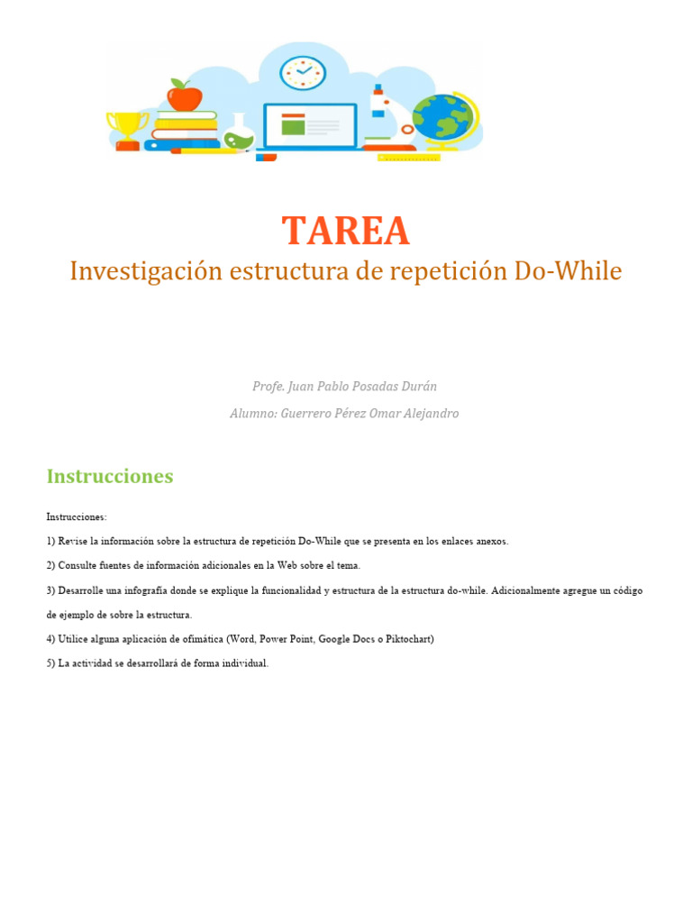 Tarea Programacion Investigacion | PDF | Flujo de control | Lenguaje de programación