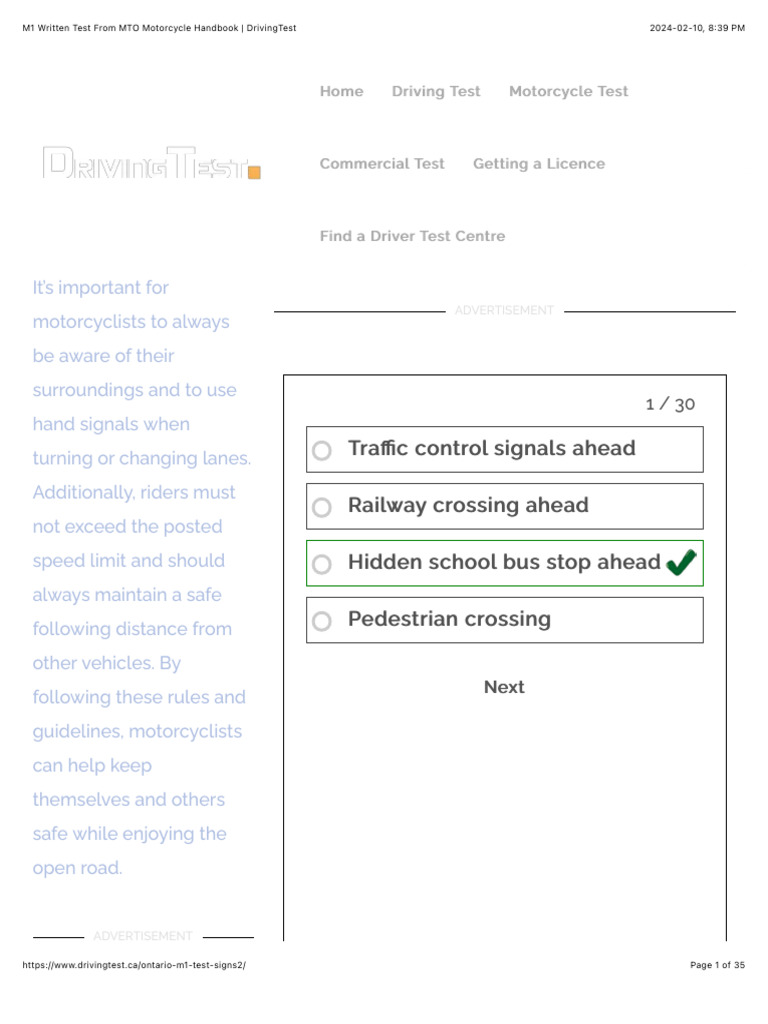 m1 Signs 2 | PDF | Driving | Driver's License