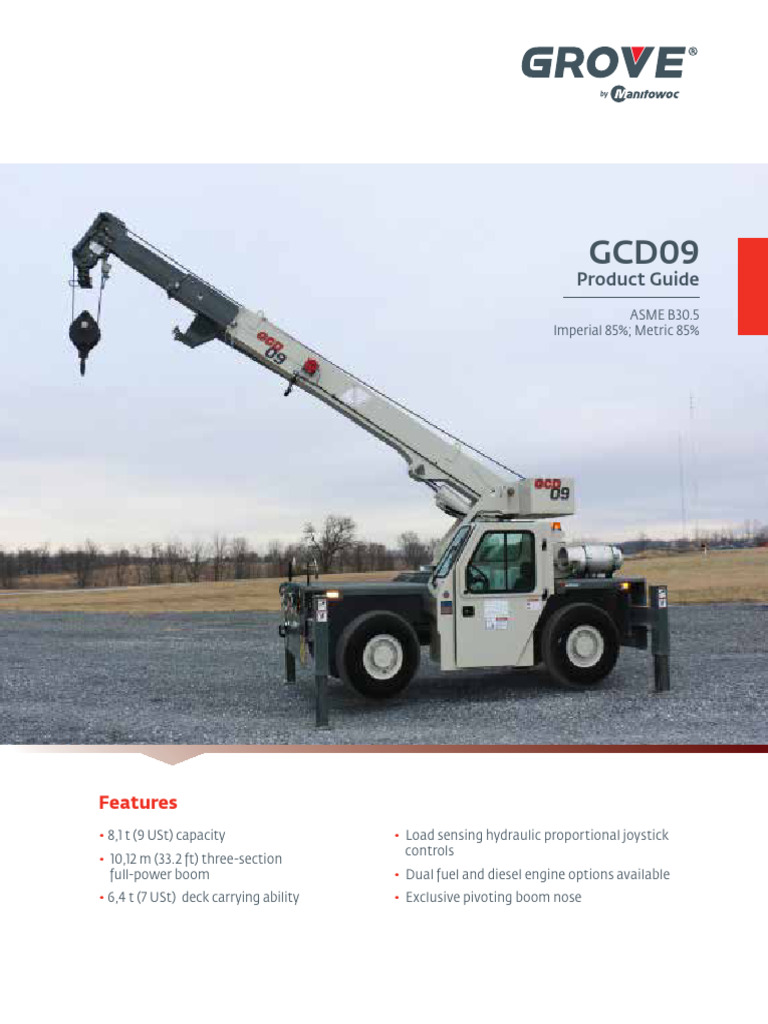 GCD09_Product_Guide | PDF | Crane (Machine) | Tire