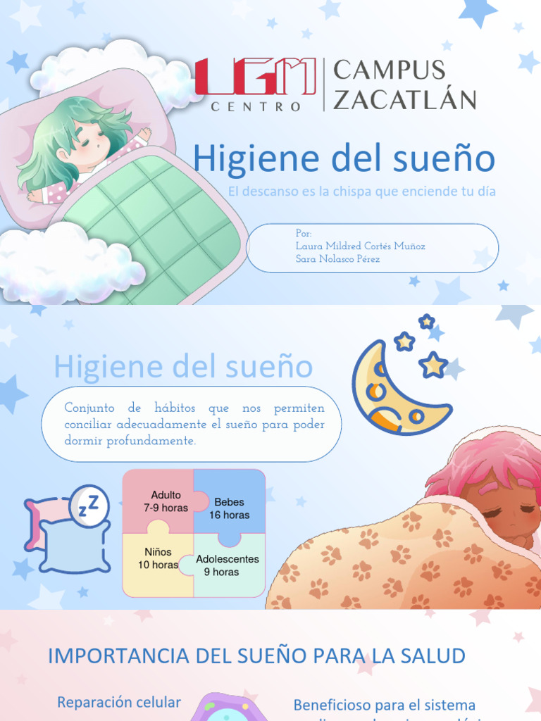 Higiene Del Sueño Claves Y Beneficios Pdf Dormir Especialidades