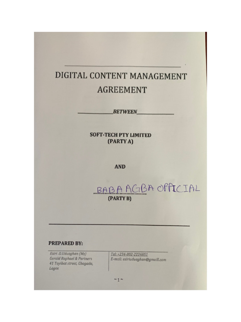 Soft Tech Copy Agreement | PDF