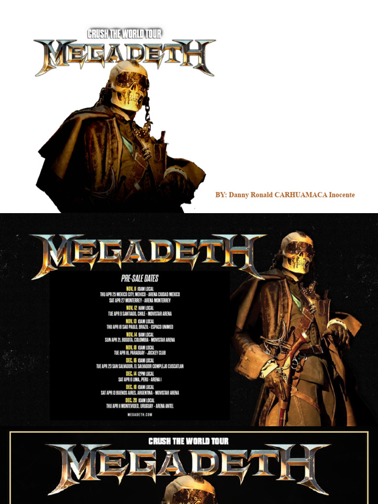 Megadeth Concert in Lima: Details & Tickets | PDF | Art | Religion ...