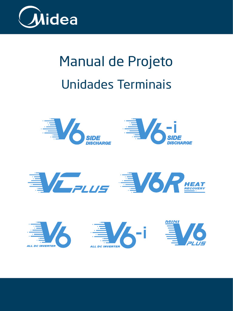 Catalago Tecnico VRF v6 Evaporadoras Internas | PDF | Temperatura | Umidade