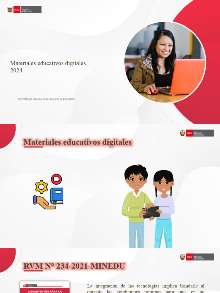 Materiales Educativos Digitales 2024 | PDF | Aplicación movil ...