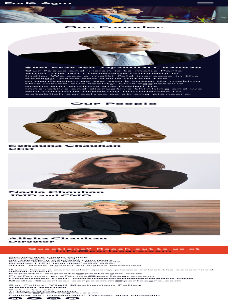 PARLE AGRO People | PDF