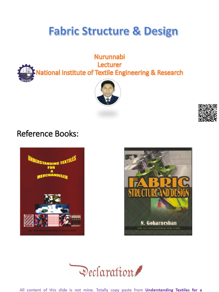 Fabric Structure and Design by Nurunnabi | PDF | Weaving | Textiles