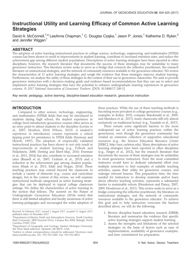 Active Learning Strategies | PDF | Learning | Teachers