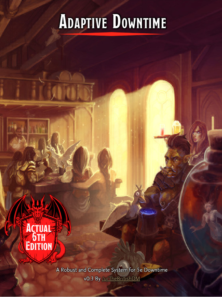 RPG Downtime System Guide | PDF | Motivation | Motivational