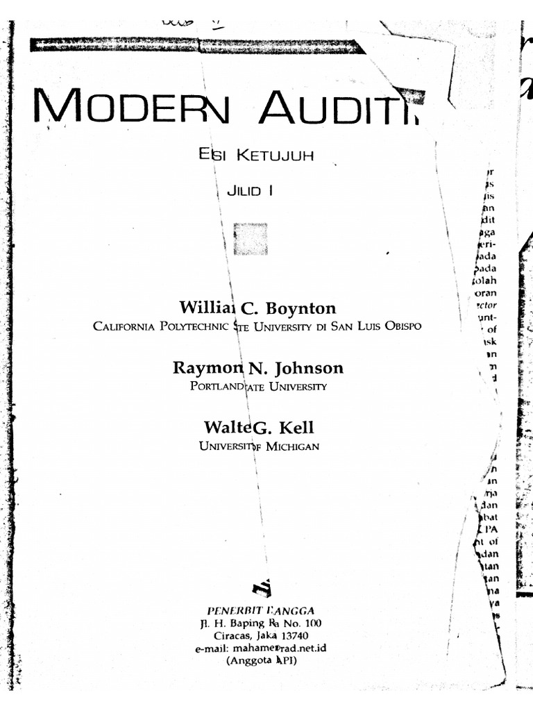 Boynton Et Al 2003 Modern Auditing Edisi | PDF