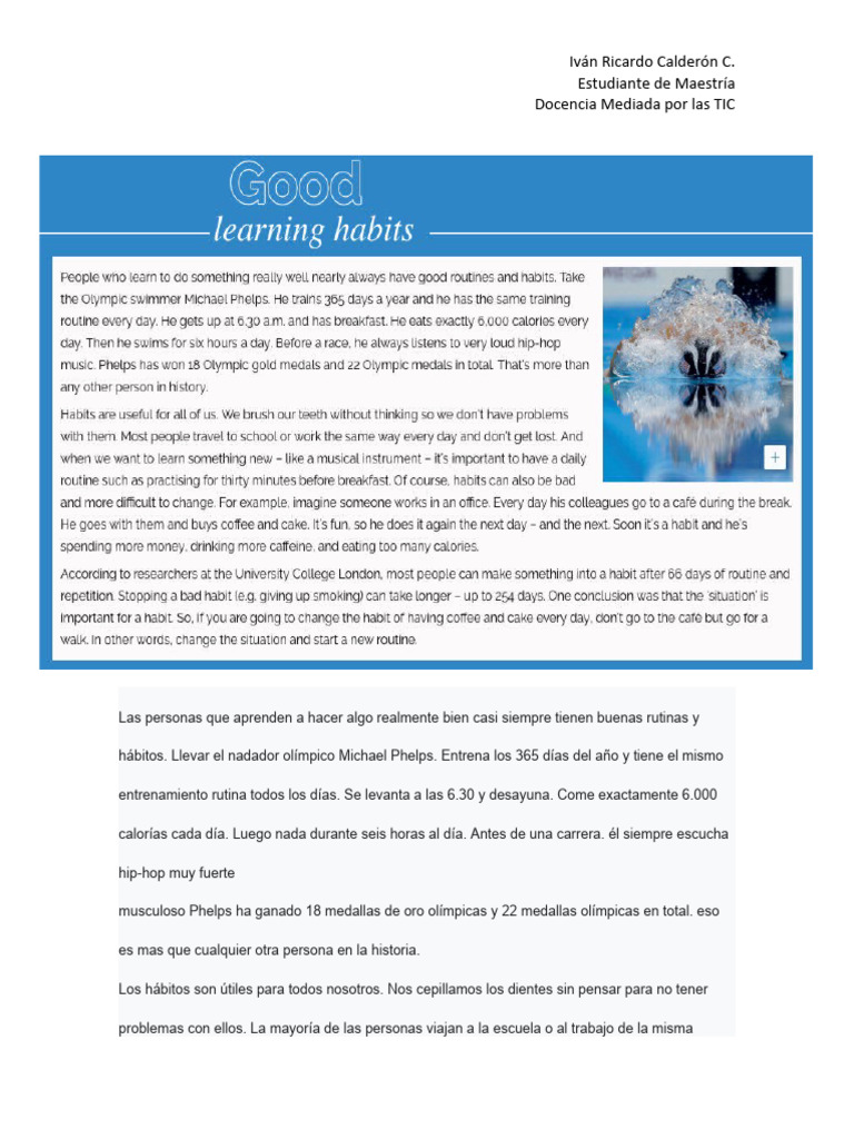 2 READING EXERCISE - May 4th-23 | PDF