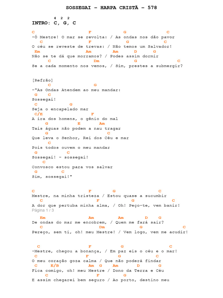 Sossegai - Cifra | PDF