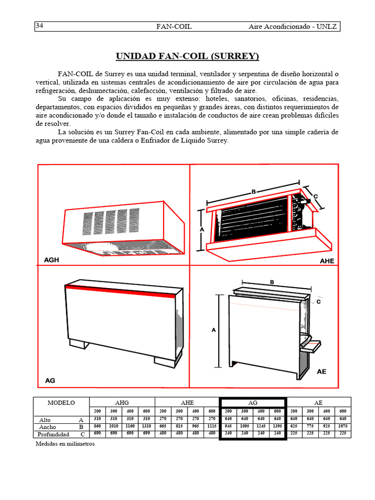 Instalación y características de Fan-Coil | PDF | Máquinas | Ingeniería ...