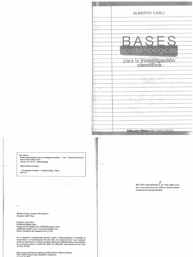 Carli Bases Epistemologicas | PDF