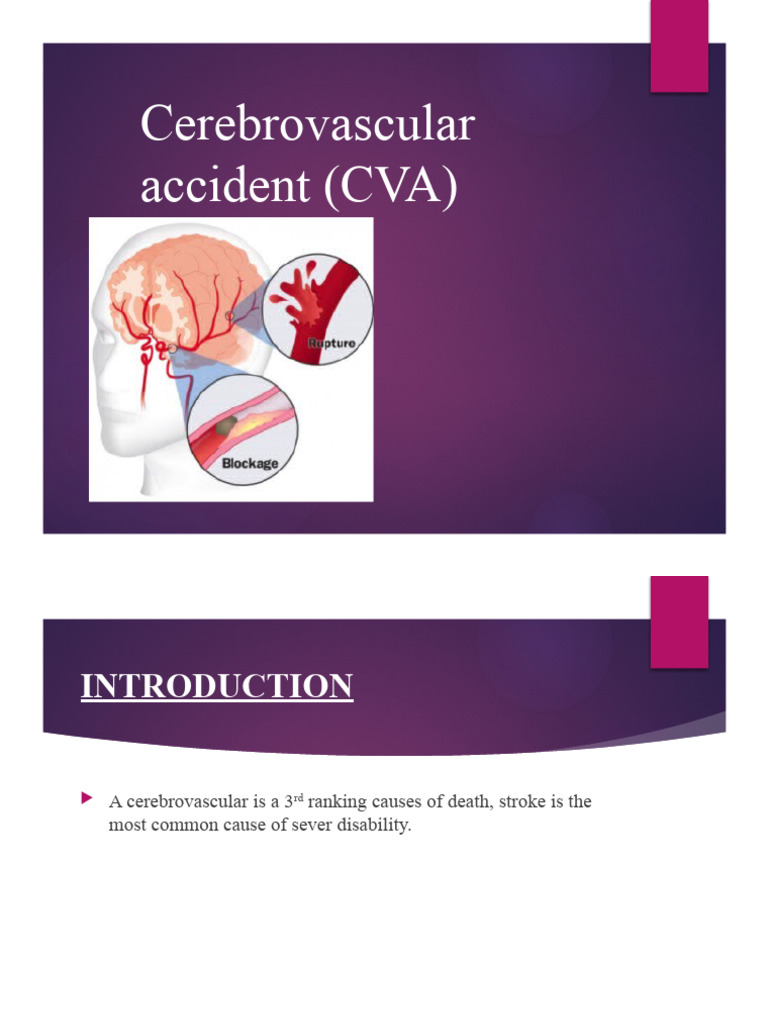 CVA_ss[1] | PDF | Stroke | Ischemia