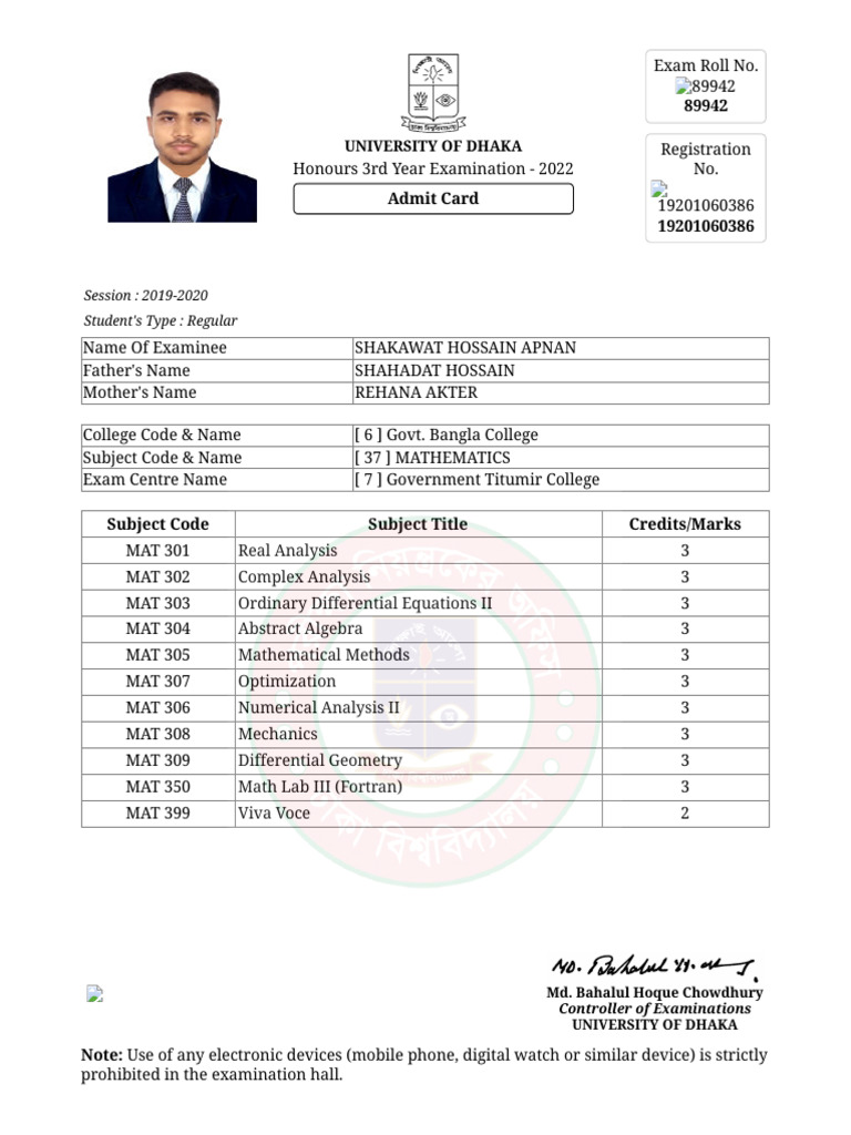 Students Print Admit PHP Exam Id 49 PDF Mathematical Analysis