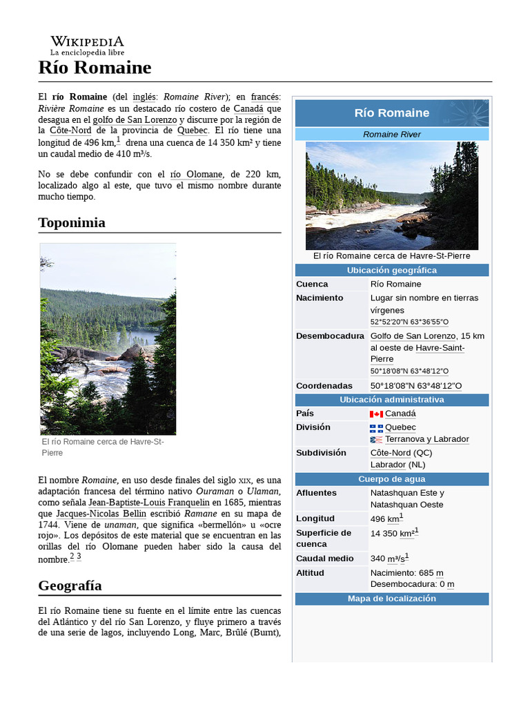 Río Romaine | PDF | Ciencias de la Tierra | Agua