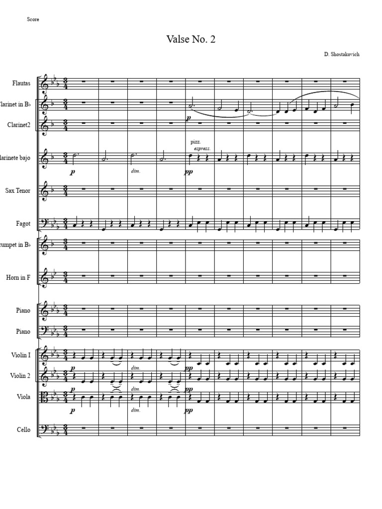 Vals Shosta Score | PDF