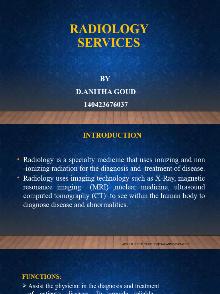 Anitha Final PPT | PDF | Radiology | Medical Imaging