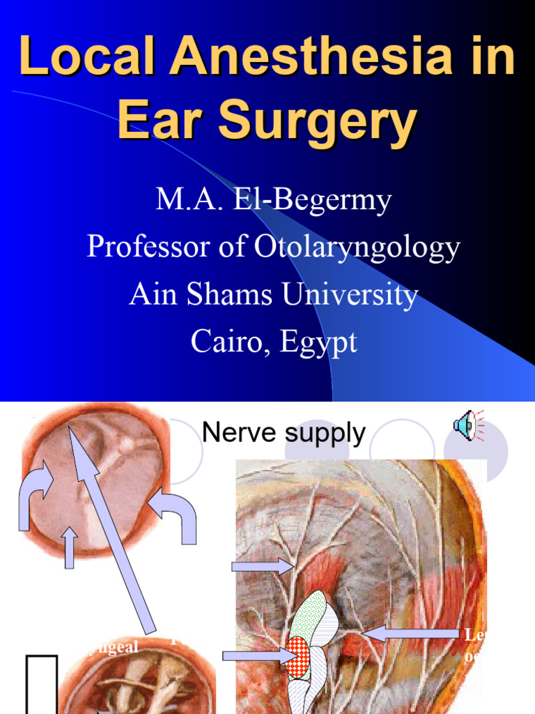 Begermy Local Anaesthesia | PDF | Anesthesia | Ear