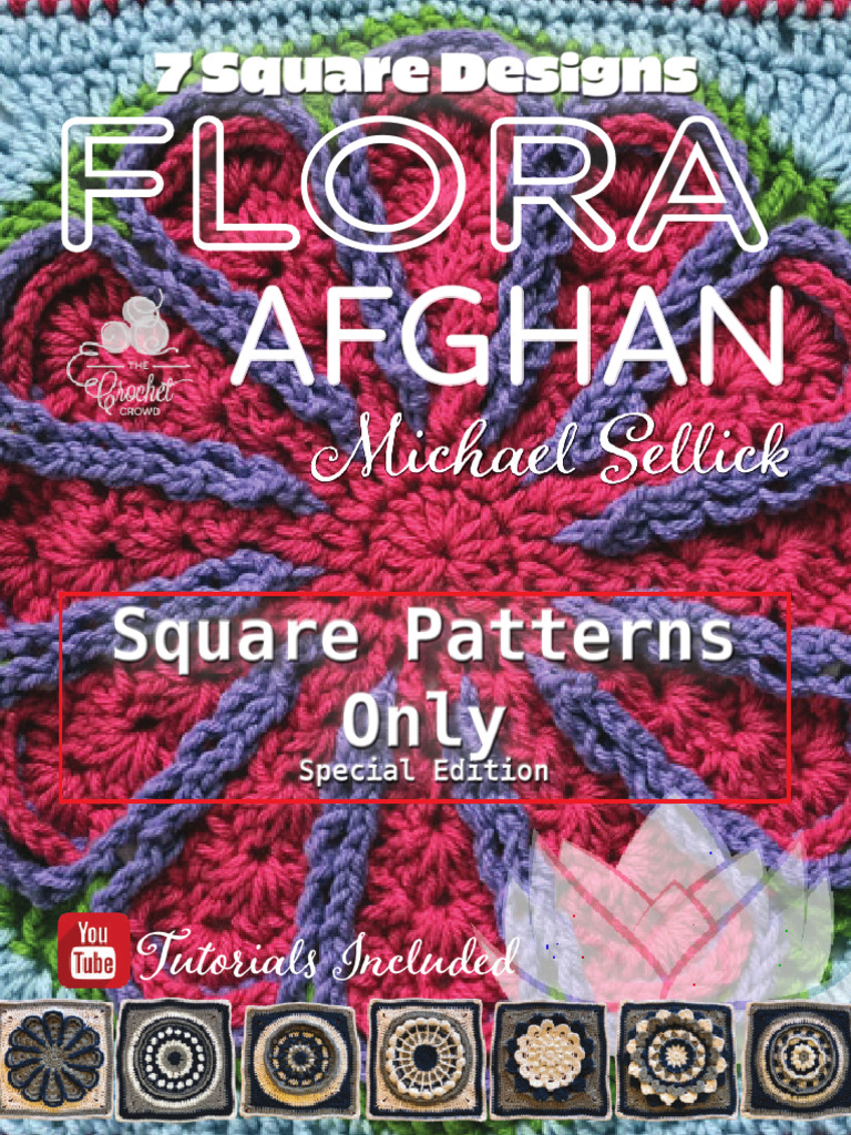 Free Download: Flora Afghan Patterns | PDF | Crochet | Handicrafts