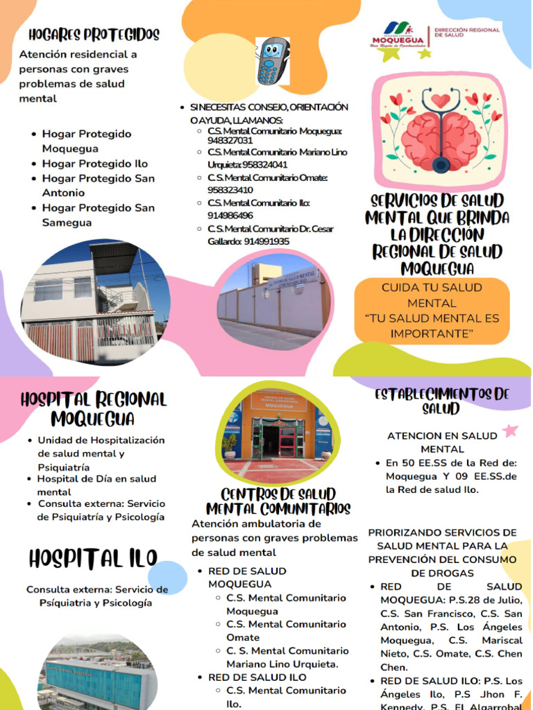 Triptico Salud Mental | PDF