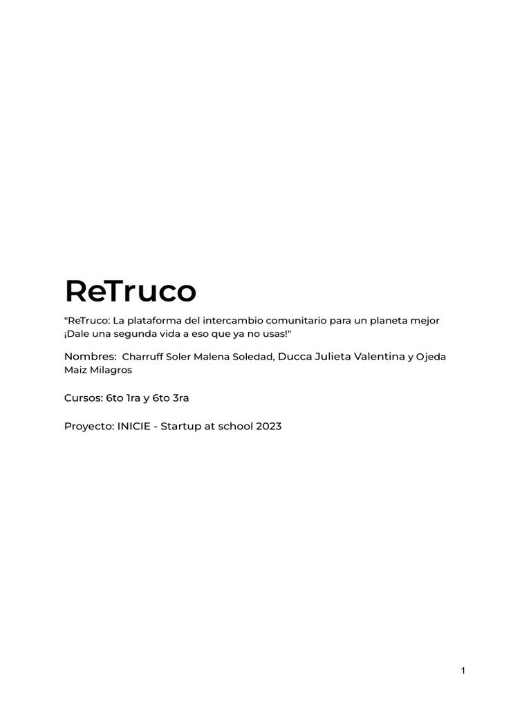 ReTruco - Official | PDF | Aplicación movil | Software de la aplicacion