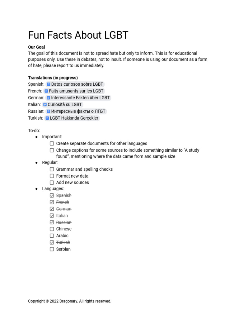 Facts About LGBT | PDF | Homosexuality | Men Who Have Sex With Men