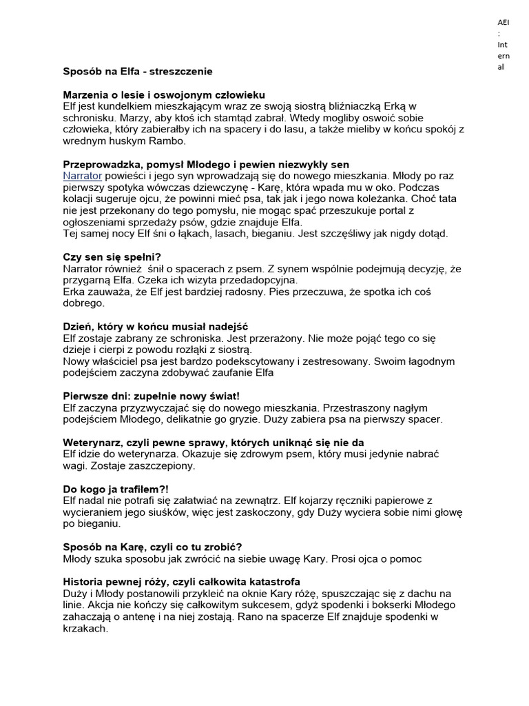 Sposób Na Elfa | PDF